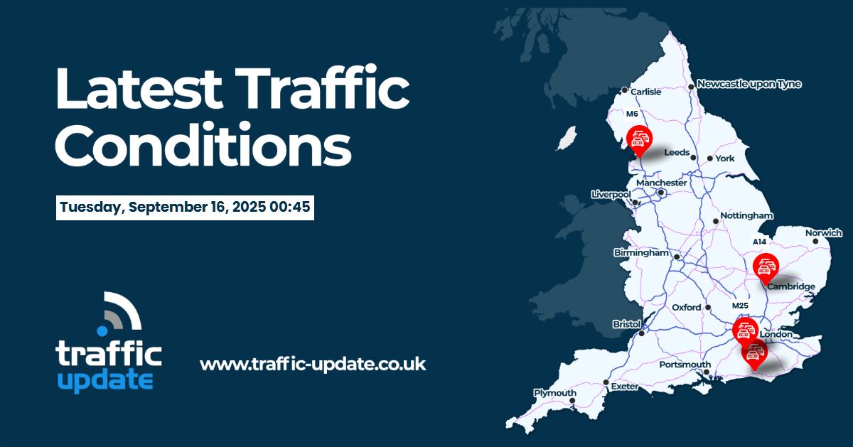 Live traffic conditions and news for UK cities