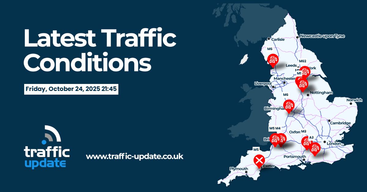 Cambridge traffic conditions - incidents & roadworks